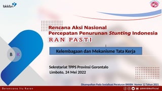 Materi RAN PASTI Rencana Aksi Nasional Percepatan Rencana Aksi Percepatan Penurunan Stunting ...