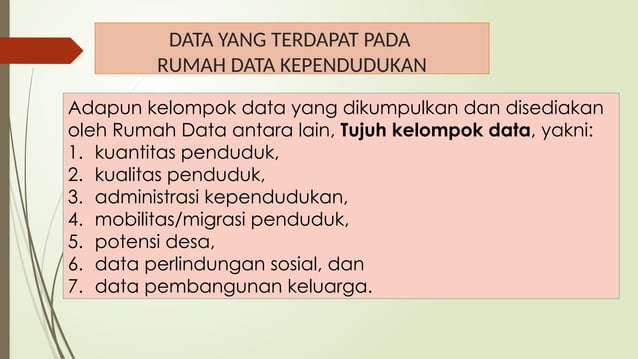 Rumah DataKu (Rumah Data Kependudukan) | PPTX
