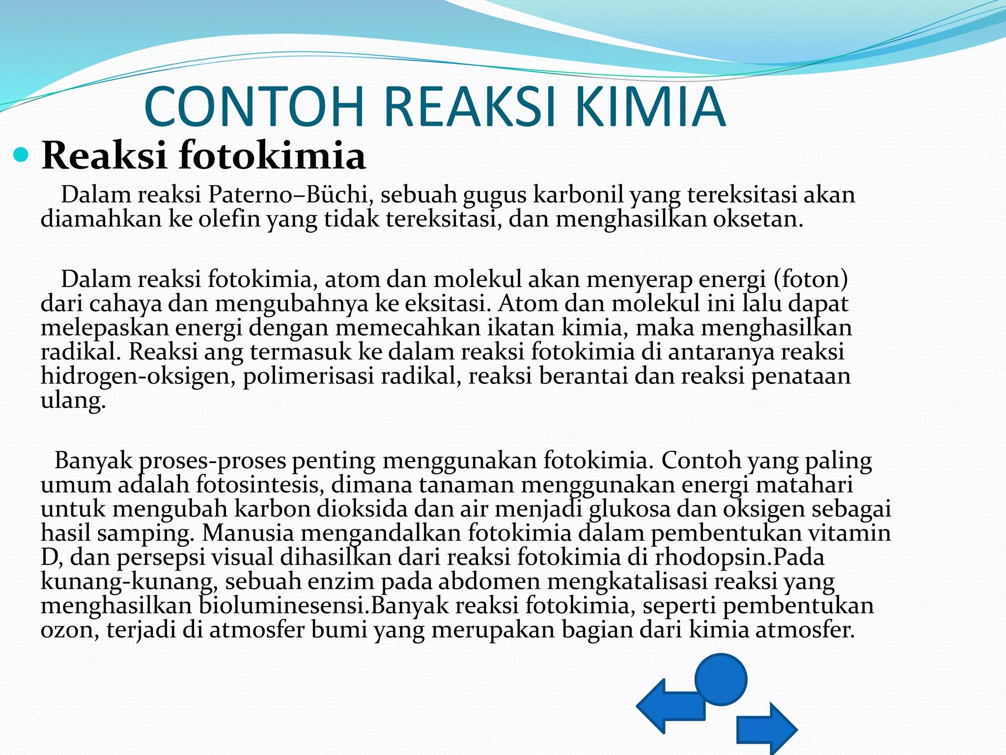 Materi reaksi, katalisator, biokatalisator | PPTX