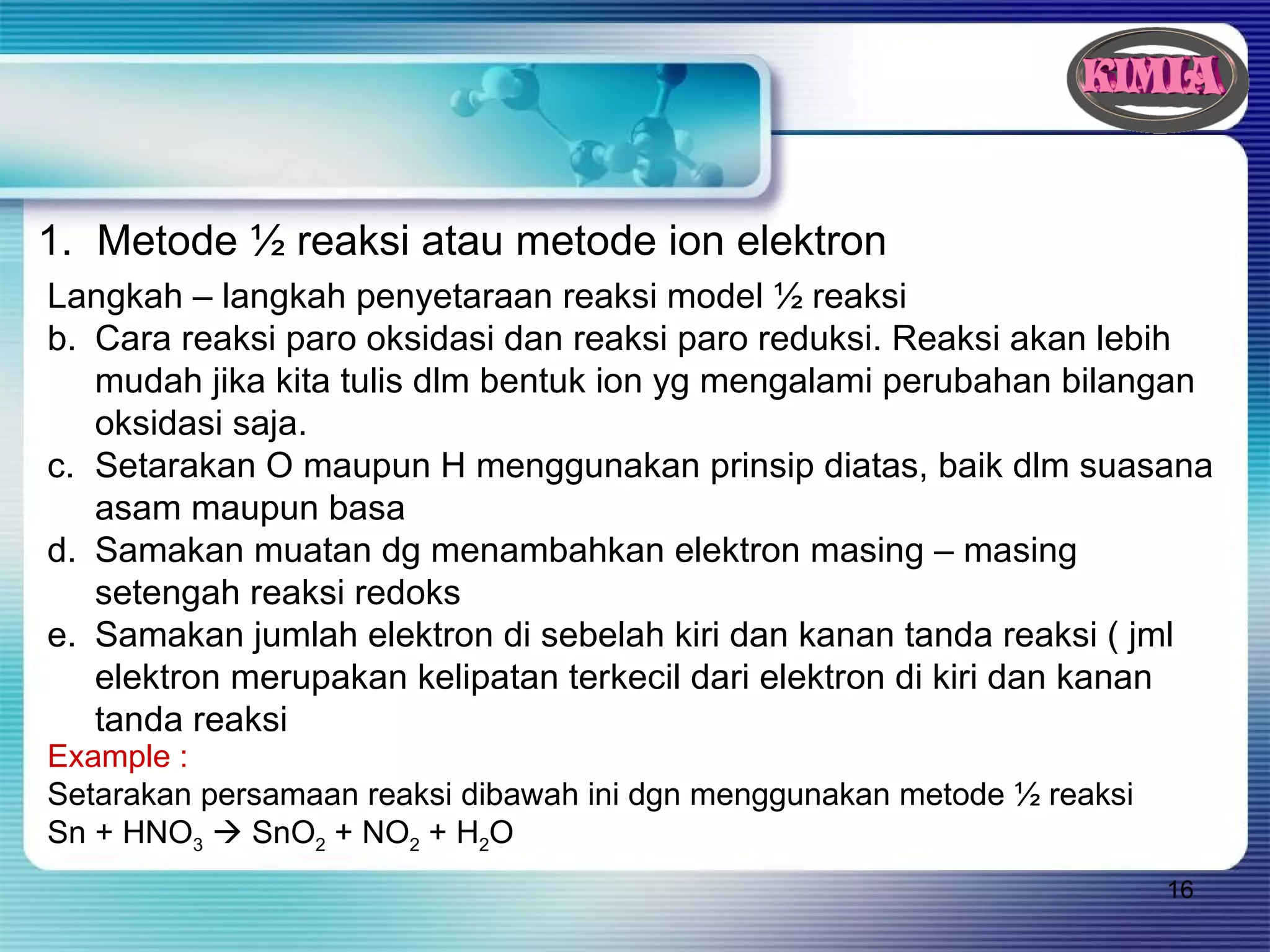 Materi redoks | PPT