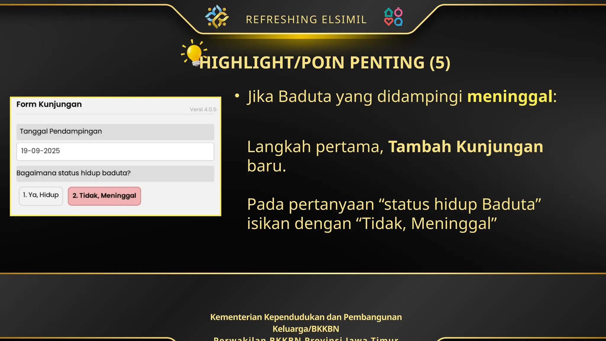 tata cara mengoperasikan aplikasi SIGA mobile Elsimil BKKBN | PPTX