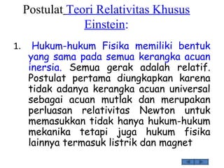 Materi relatifitas | PPT