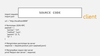 MATERI SIstem paralel terdistribusi Remote Procedure Call (RPC) | PPTX