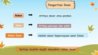 MATERI PESANTRN KILAT RUKUN IMAN DALAM ISLAM.pptx