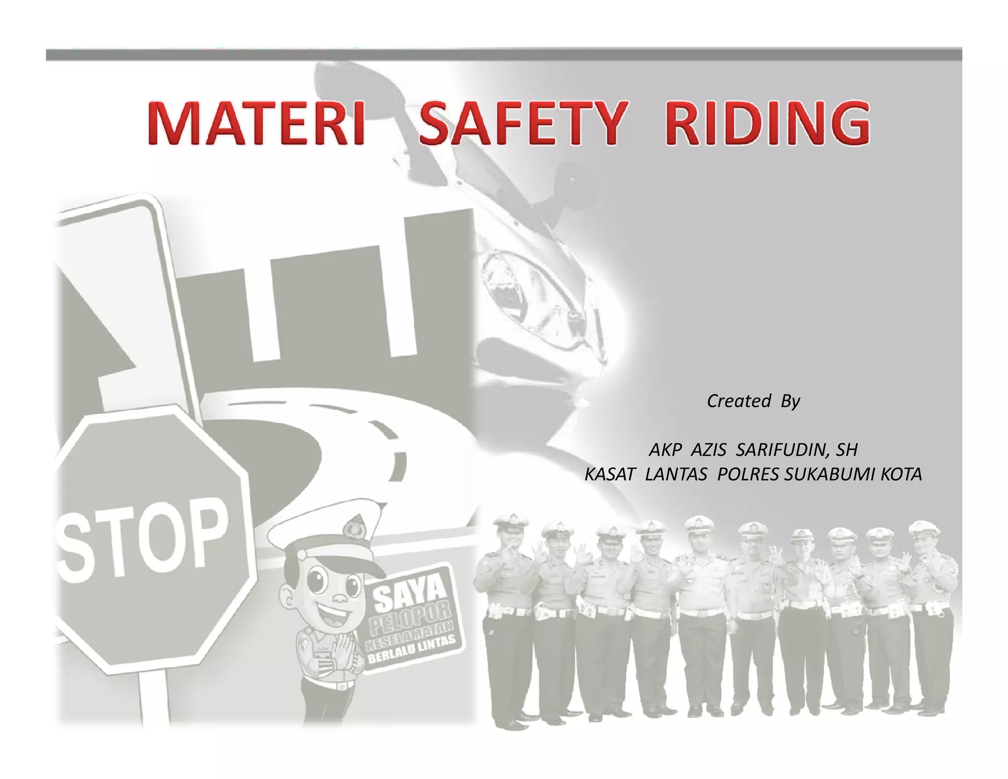 Materi safety riding | PDF