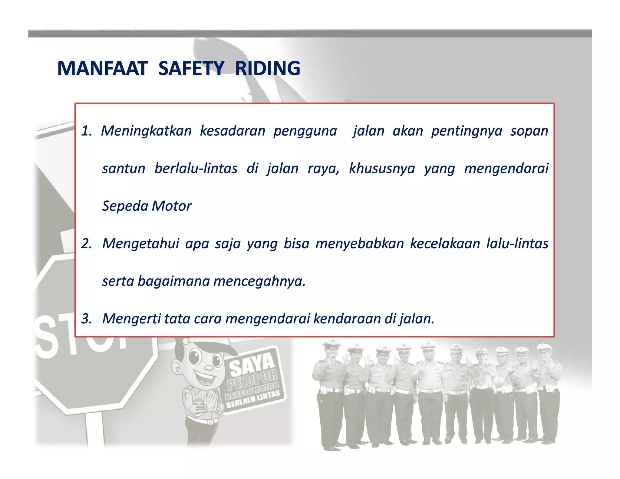 Materi safety riding | PDF