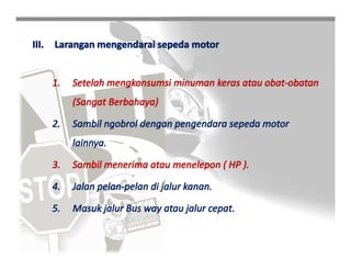 Materi safety riding | PDF