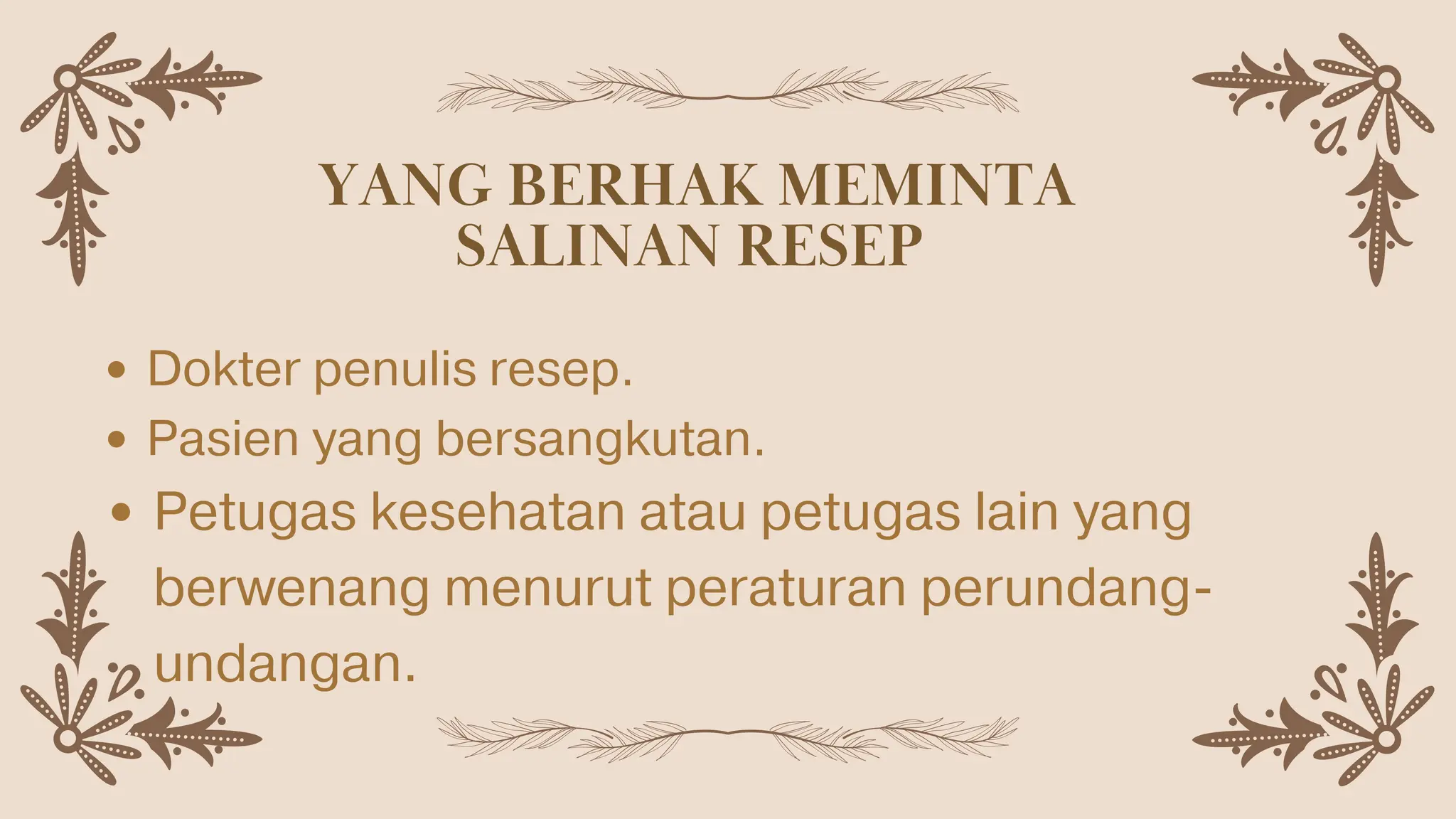 Materi salinan resep mata pelajaran pelayanan farmasi | PDF