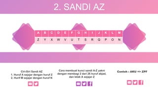 sandi pramuka AN, sandi AZ, sandi angka, | PPTX