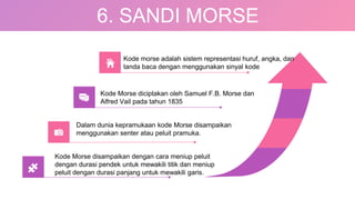 sandi pramuka AN, sandi AZ, sandi angka, | PPTX