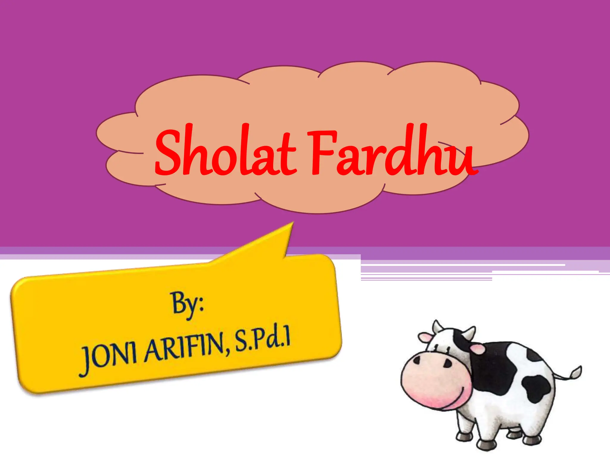 ppt. MATERI SANLAT SHOLAT FARDU Untuk Siswa SD | PPT