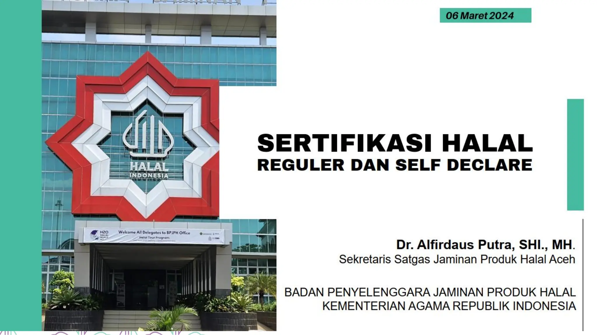materi sertitikasi halal reguler dan self declare | PDF