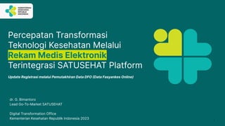 Satu sehat materi satu sehat puskesmas kemenkes | PDF