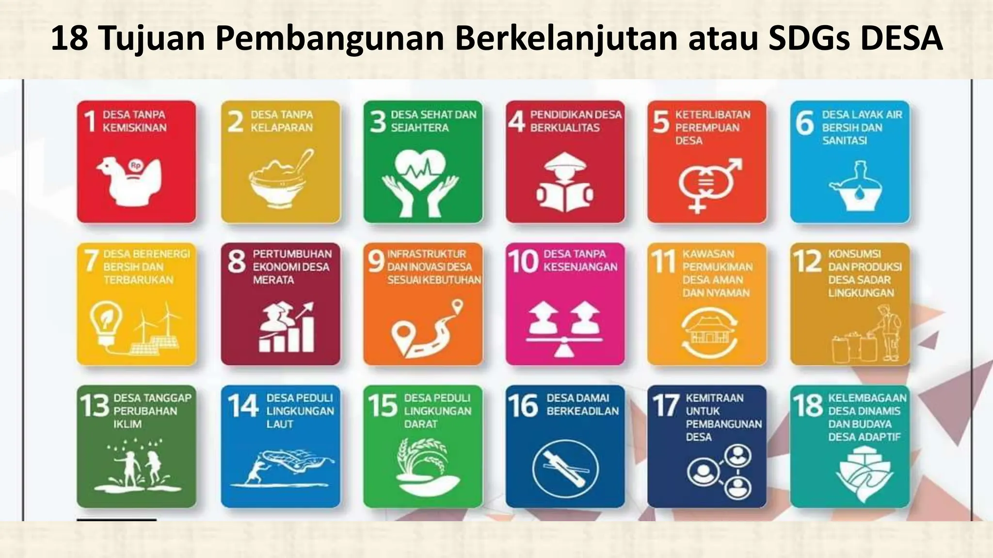 Materi SDGs Kec Bulu 17 Sept. Sebagai contoh | PPTX