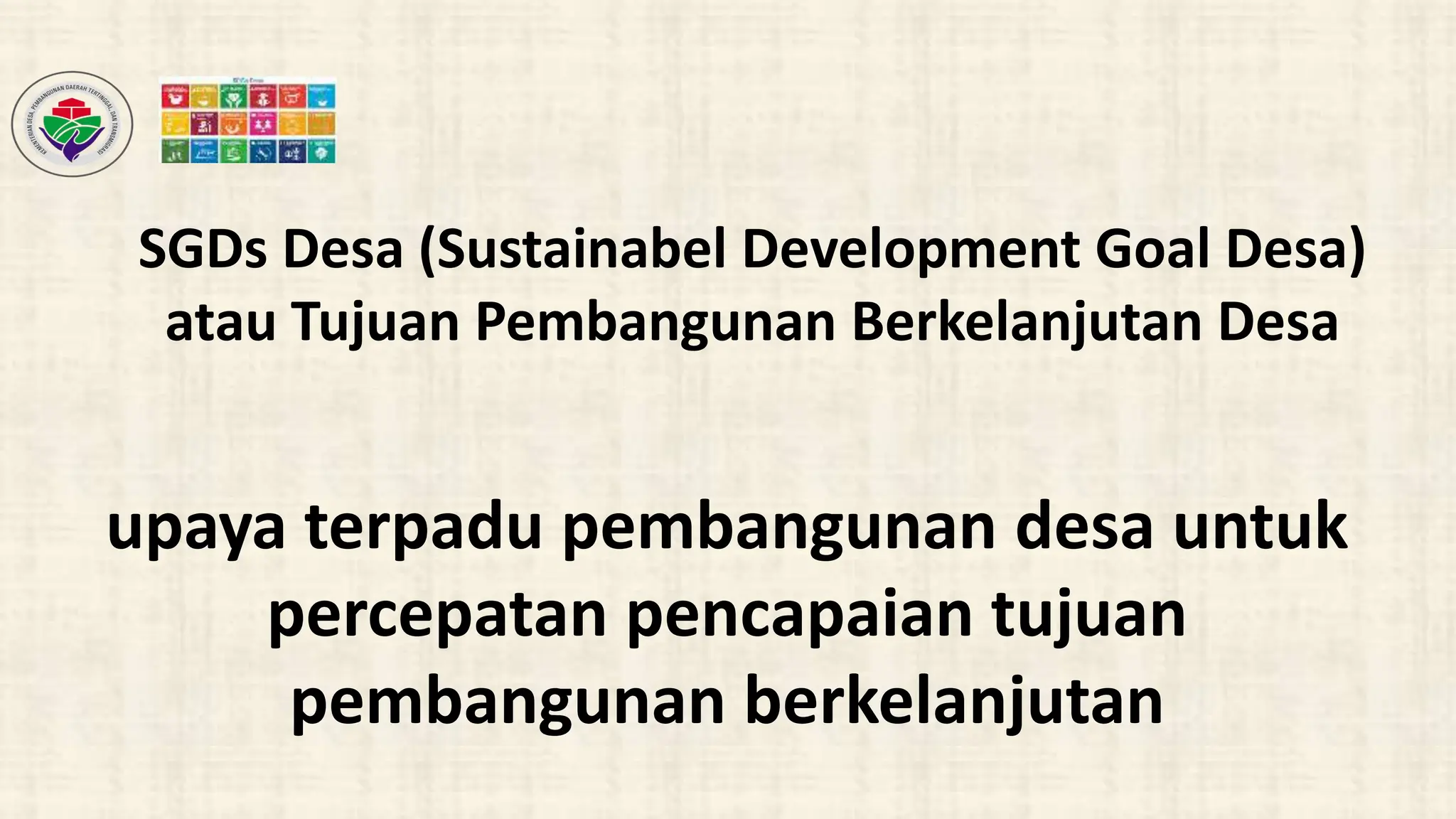 Materi SDGs Kec Bulu 17 Sept. Sebagai contoh | PPTX