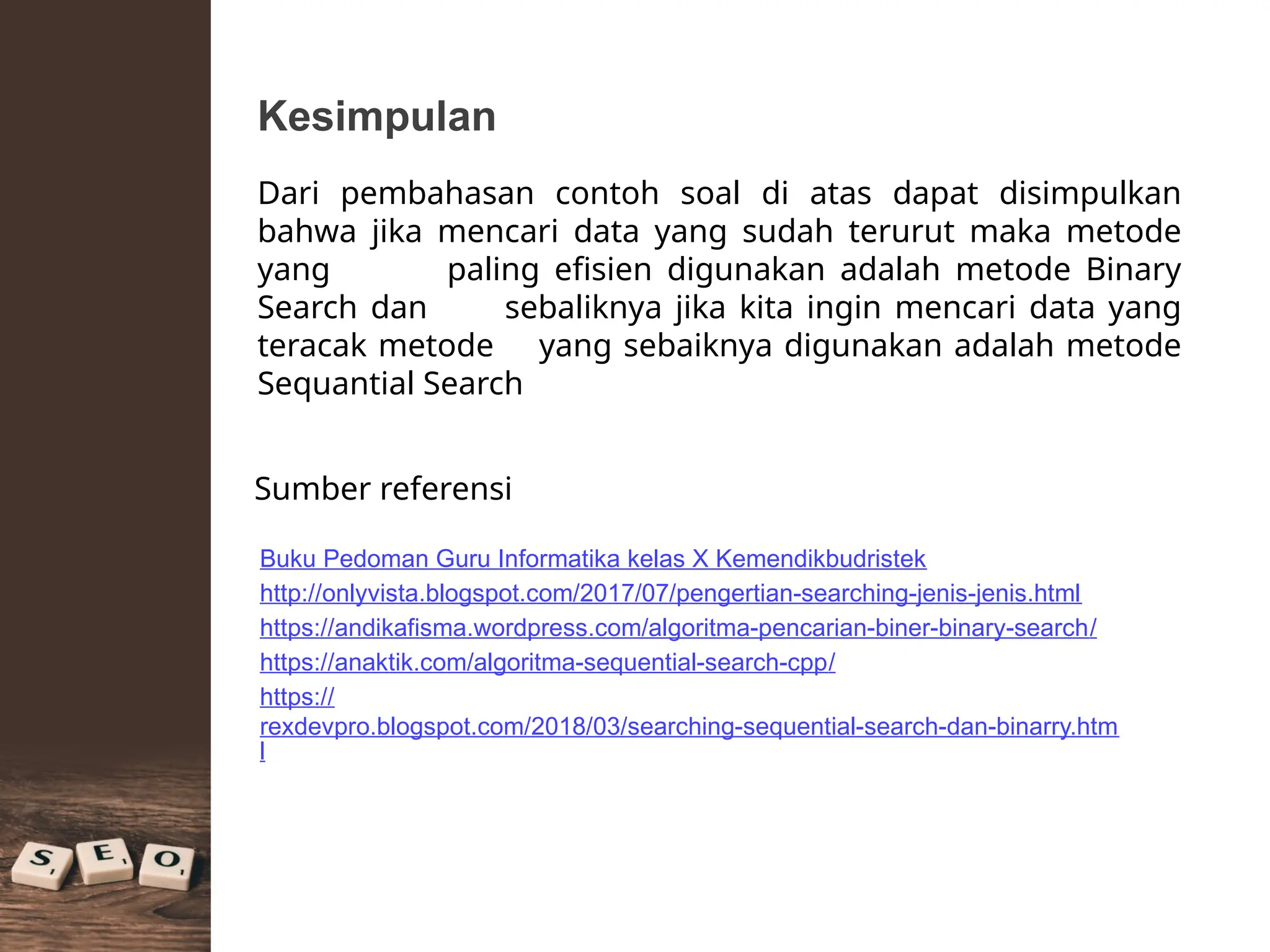 MATERI SEARCHING adalah materi komputasional thinking.pptx