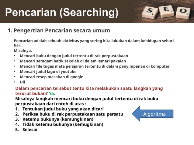 MATERI SEARCHING adalah materi komputasional thinking.pptx