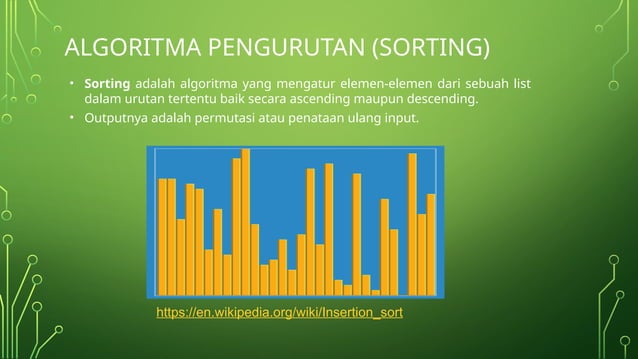 Materi Searching Sorting pelajaran Indormatika kelas X | PPTX