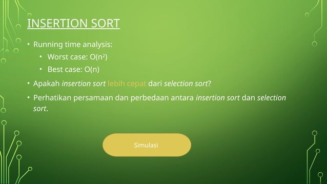 Materi Searching Sorting pelajaran Indormatika kelas X | PPTX