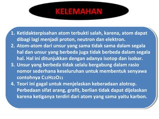 Materi sejarah dan struktur atom ppt | PPT
