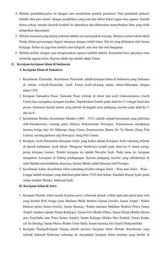 Materi sejarah islam di nusantara | PDF