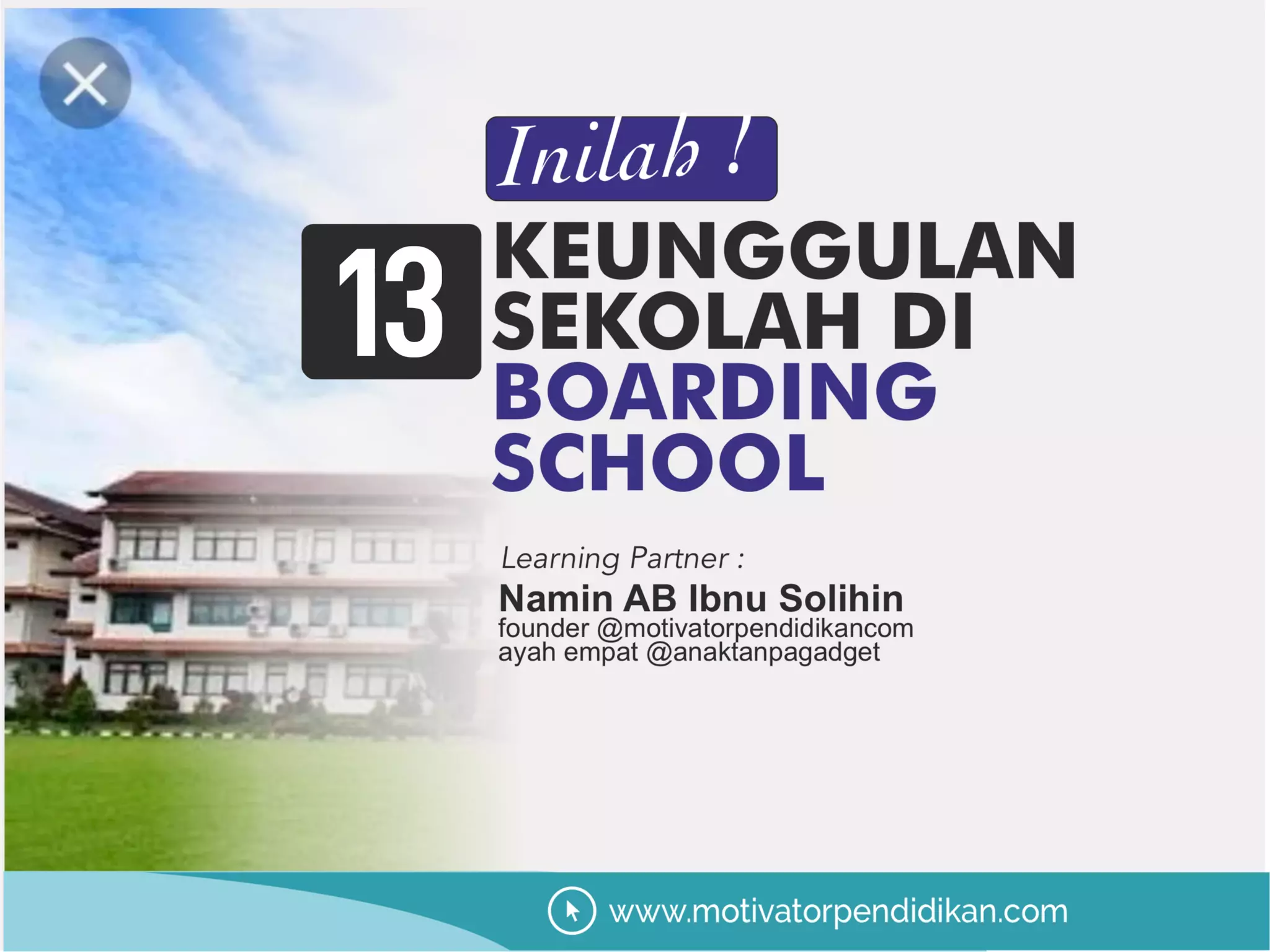 Materi seminar parenting keunggulan sekolah di boarding school | PPT