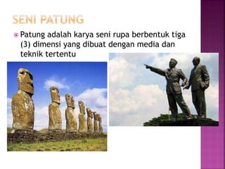 Materi seni budaya kelas IX seni patung SMP N 1 Bukateja | PPTX