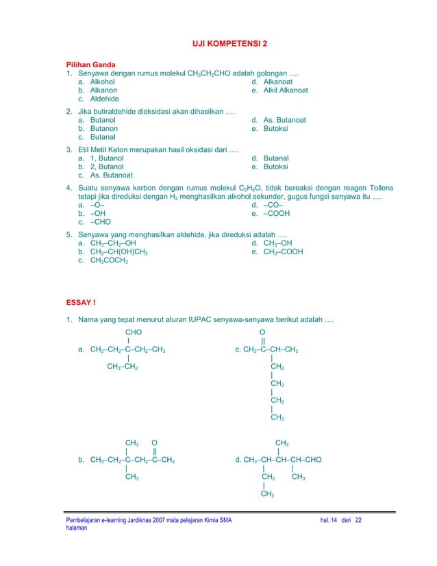 Materi senyawa karbon | PDF