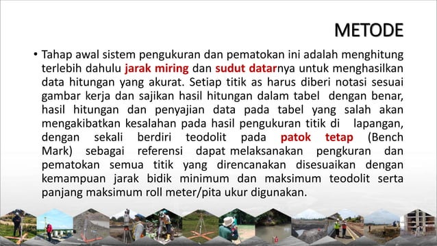 Cara setting out atau stake out bangunan dengan theodolite | PDF