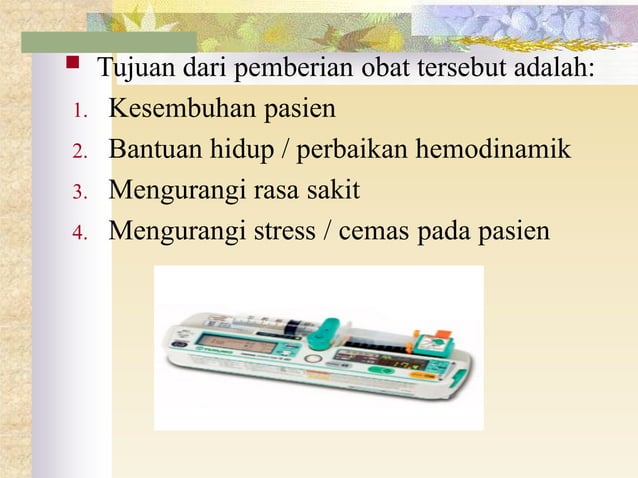 INFUS PUMP DAN SYRINE PUMP SERTA PERHOITUNGAN DOSIS OBAT | PPTX
