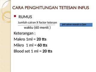 INFUS PUMP DAN SYRINE PUMP SERTA PERHOITUNGAN DOSIS OBAT | PPTX