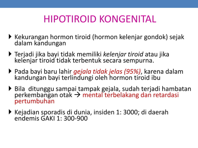 MATERI Skrining hipotiroid konjenital ppt | PPT