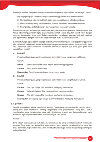 Materi simkomdig ki kd 3.1-4.1 logika dan algoritma | PDF