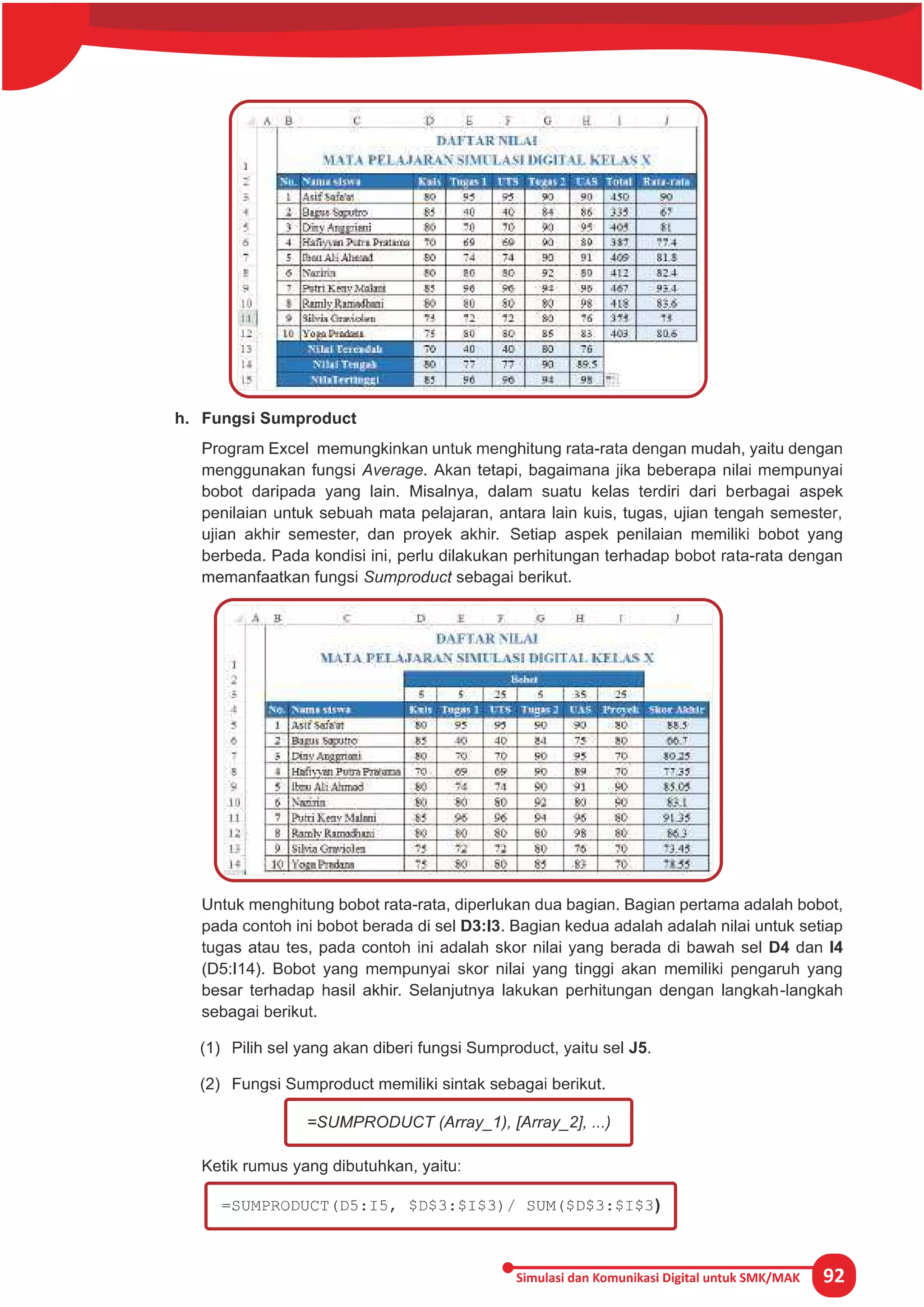 Materi Simkomdig KI-KD 3.4-4.4 Menerapkan Logika dan Operasi Perhitungan Data | PDF
