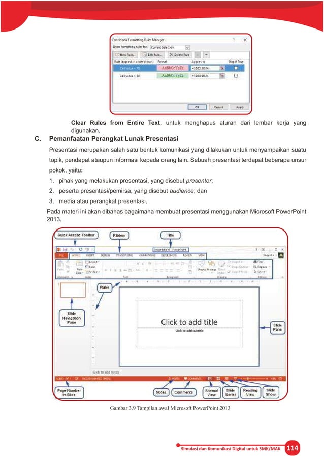Materi Simkomdig KI-KD 3.5-4.5 Menganalisis Fitur yang Tepat untuk Pembuatan Slide | PDF