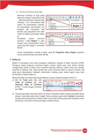 Materi Simkomdig KI-KD 3.7-4.7 Menganalisis Pembuatan Ebook (Naskah Digital) | PDF