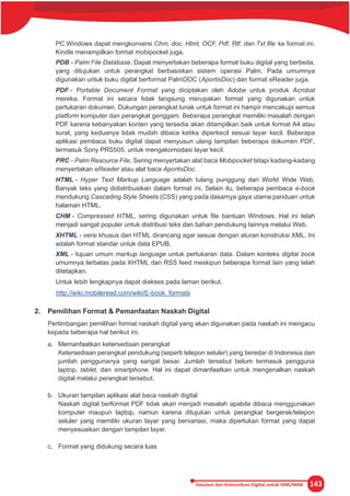 Materi Simkomdig KI-KD 3.7-4.7 Menganalisis Pembuatan Ebook (Naskah Digital) | PDF