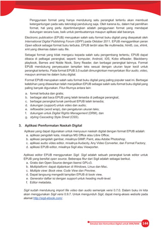 Materi Simkomdig KI-KD 3.7-4.7 Menganalisis Pembuatan Ebook (Naskah Digital) | PDF