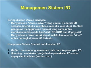 Materi sistem operasi | PPT