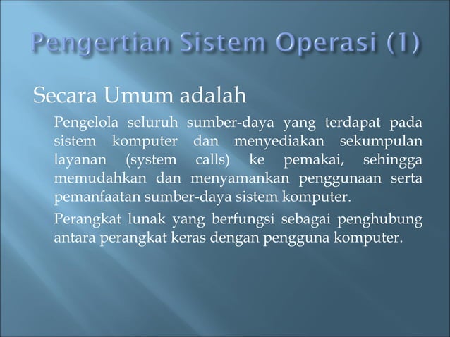 Materi sistem operasi | PPT