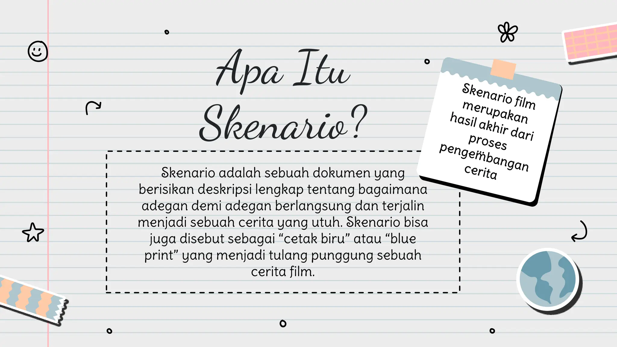 CONTOH MATERI PENULISAN SKENARIO FILM - PPT | PPTX
