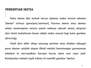 MATERI PRESENTASI SKETSA DAN ILUSTRASI .pptx