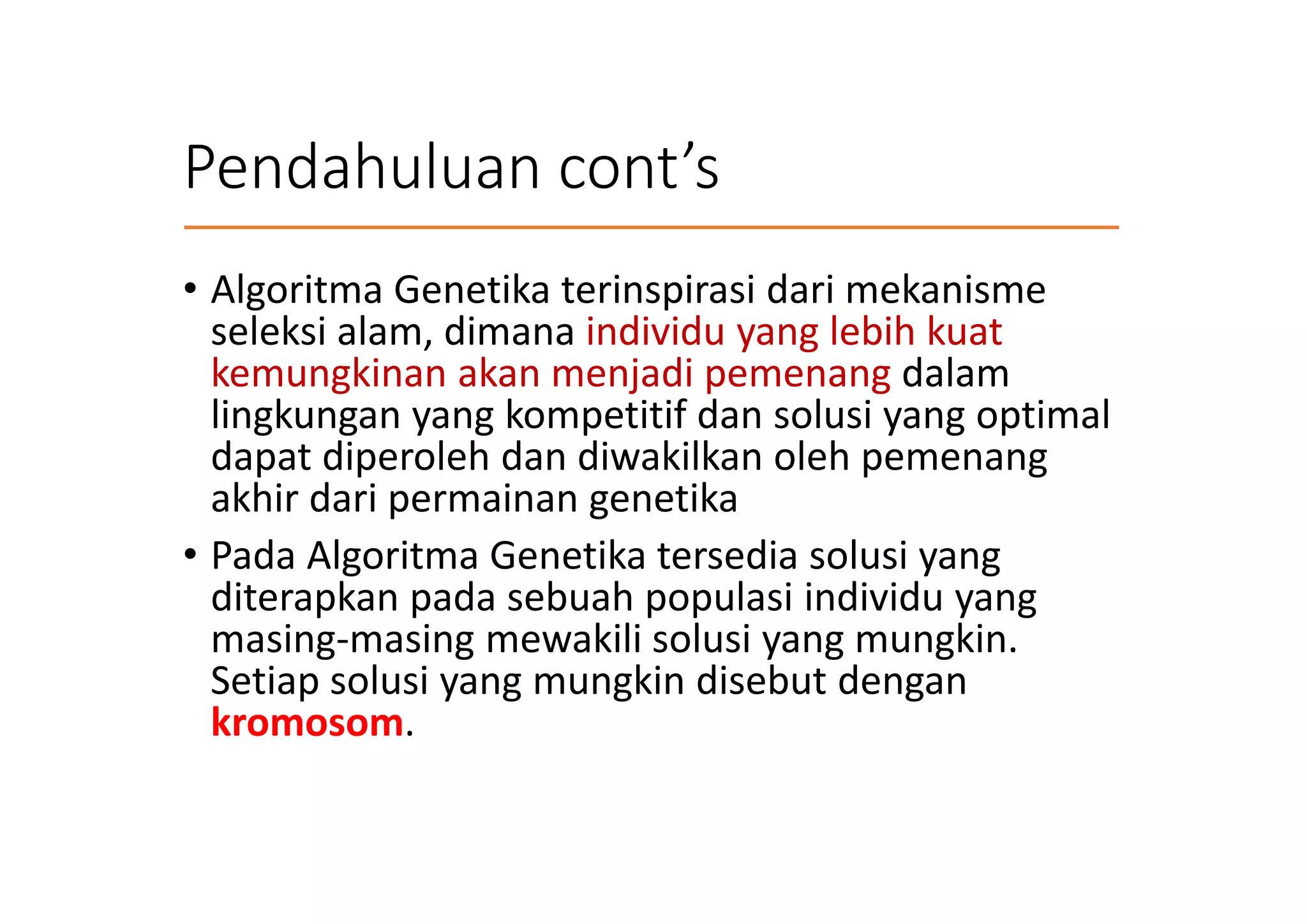 Algoritma Genetika | PDF