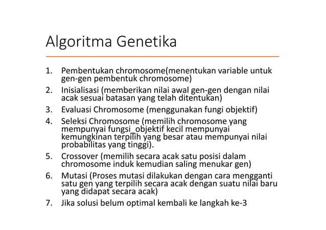Algoritma Genetika | PDF