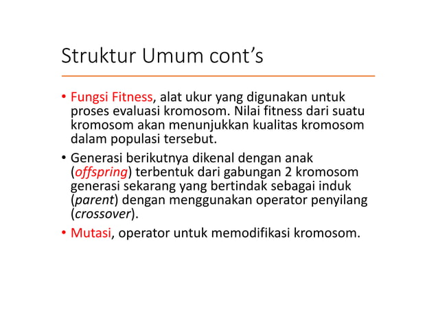 Algoritma Genetika | PDF