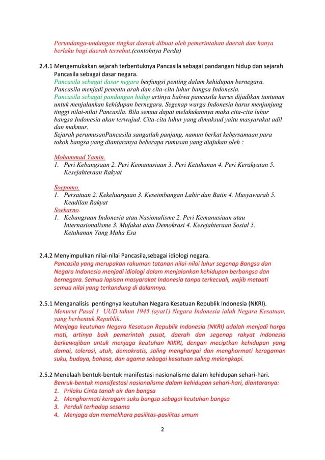 Materi soal pkn | PDF