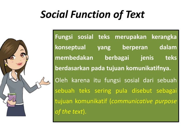 Materi social function, generic structure, and language | PPTX