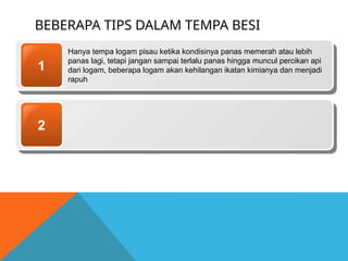 materi sofyan pande besi, teori dasar tempa besi | PPTX