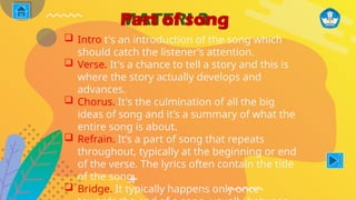 Song Lyrics material for class ninth, learning with fun | PPTX