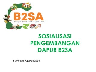 Materi Sosialisasi Pangan-B2SA 2024 alas | PDF